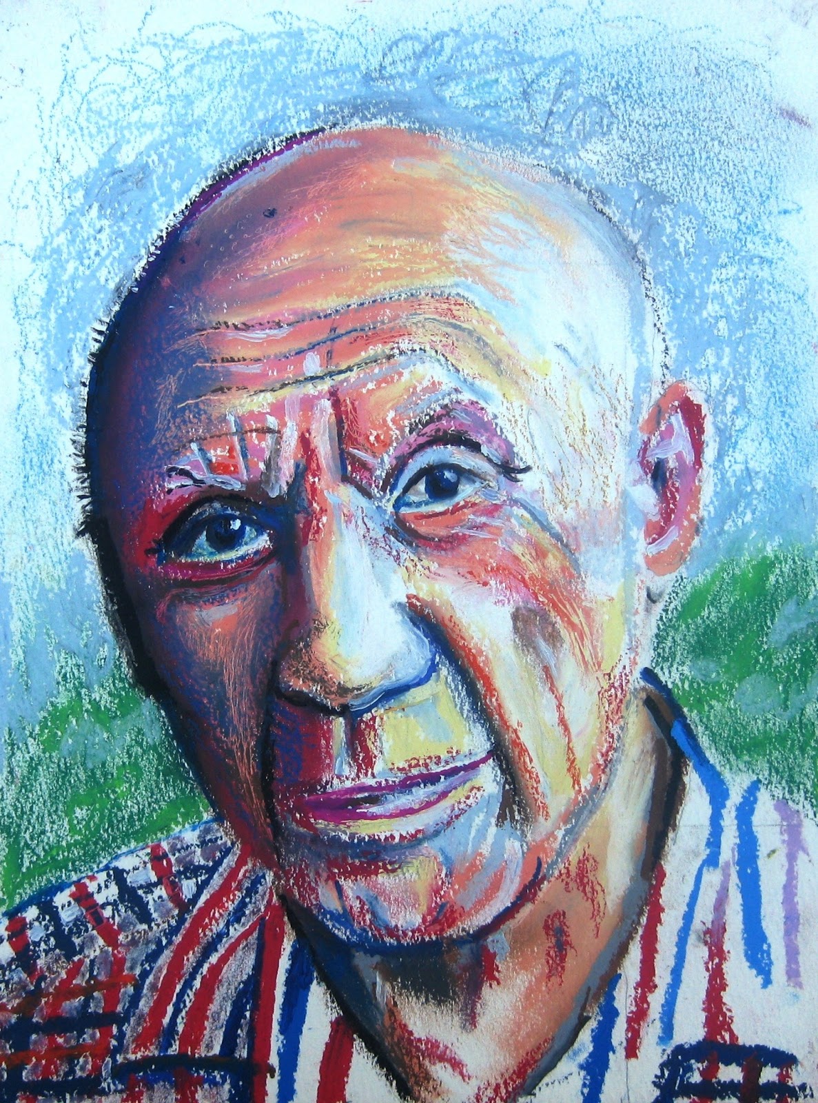 Todd Kruse's Art Blog: Picasso in oil pastels