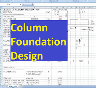 Design of column foundation - Civil engineering program
