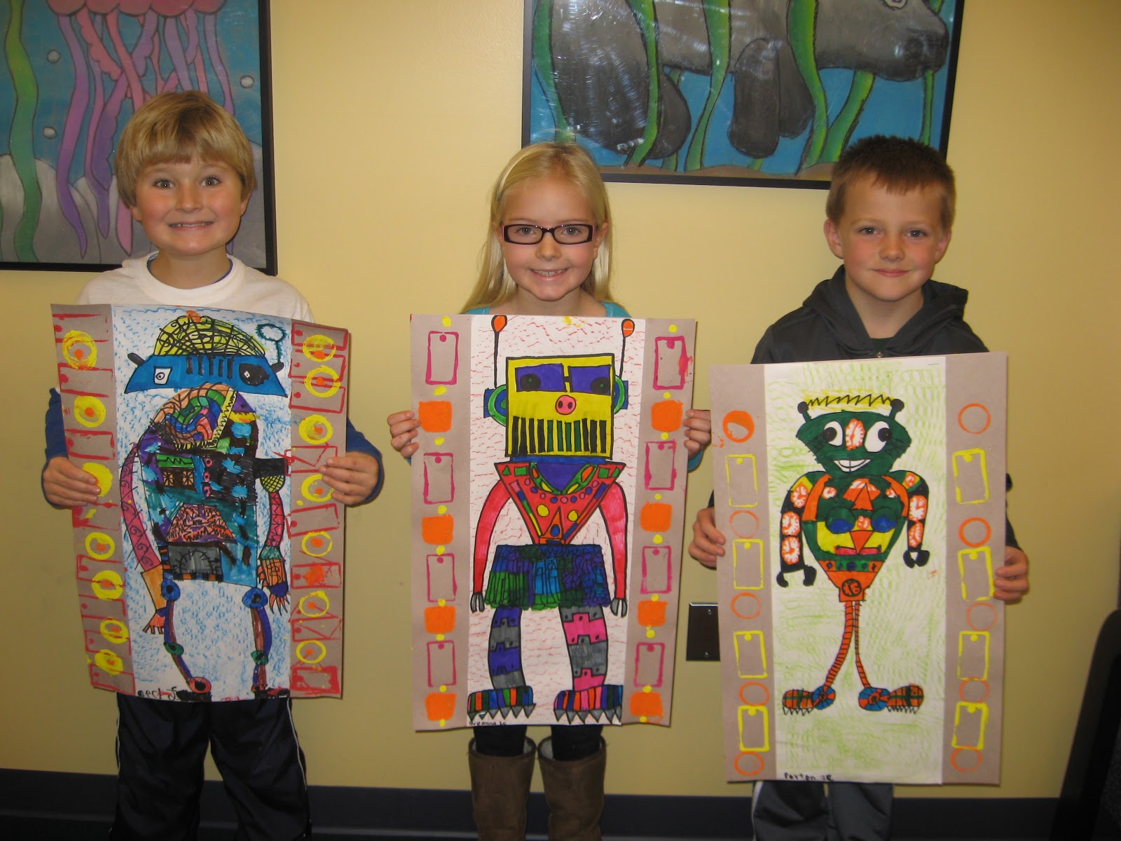 Jamestown Elementary Art Blog: 2nd Grade Da Vinci Invented Robots