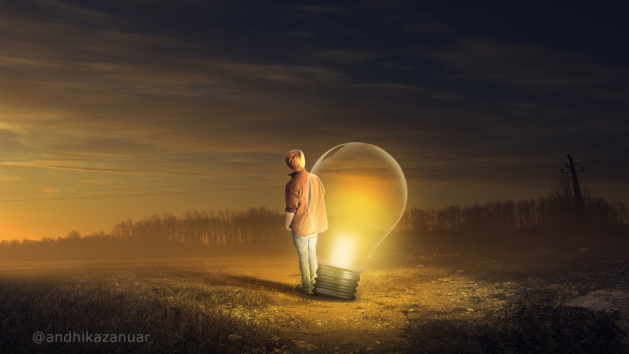 Light Bulb Photoshop Tutorial Photo Manipulation Soft Light Effect light-bulb-photoshop-tutorial-photo-manipulation-soft-light-effect