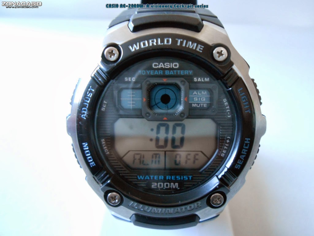 Zona Casio: Prueba: Casio AE-2000W. Un reloj de altos vuelos
