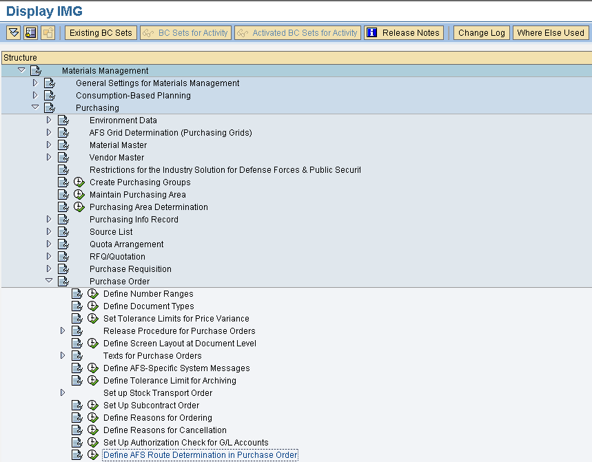 SAP Tutorials: AFS Route Determination configuration