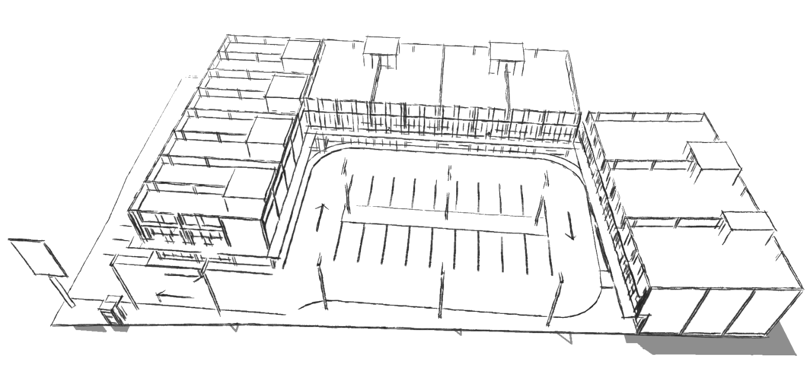 Sketsa Disain Site Plan Ruko | Jasa Pembuatan Site Plan