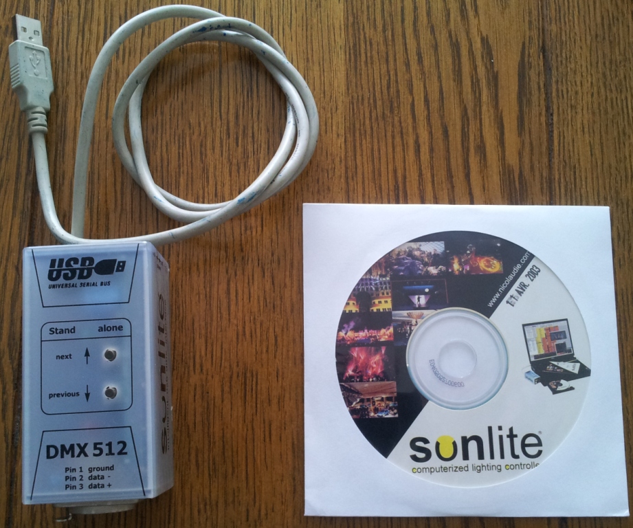 MUSICA REMIXES DJs VIDEOS : SUNLITE DMX (software) 2002