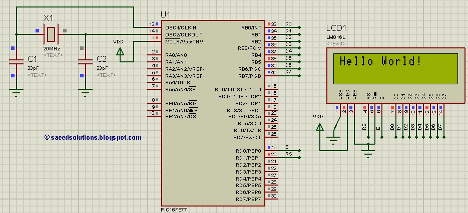 Saeed's Blog: PIC16F877 LCD interfacing code (In 8bit mode) + Proteus ...