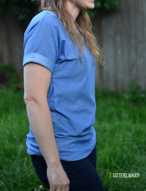 DIY Rolled Sleeve Dolman Tee || A Sewing Tutorial - Sisters, What!