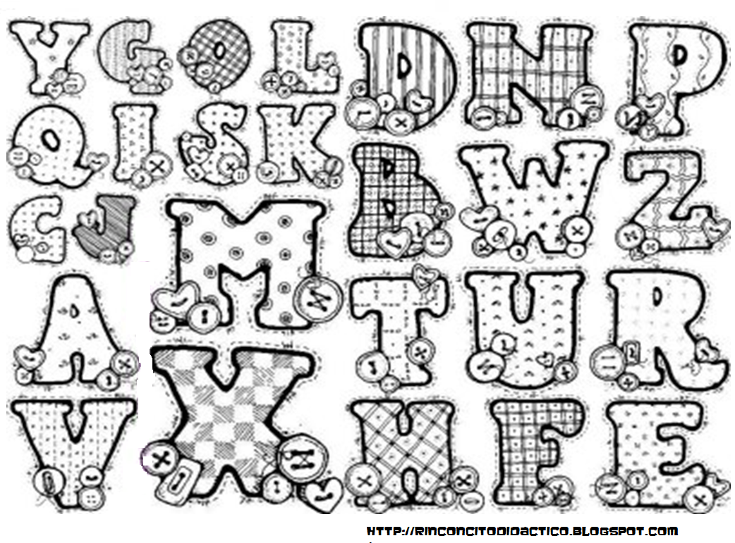 Letras lindas para decorar - Imagui