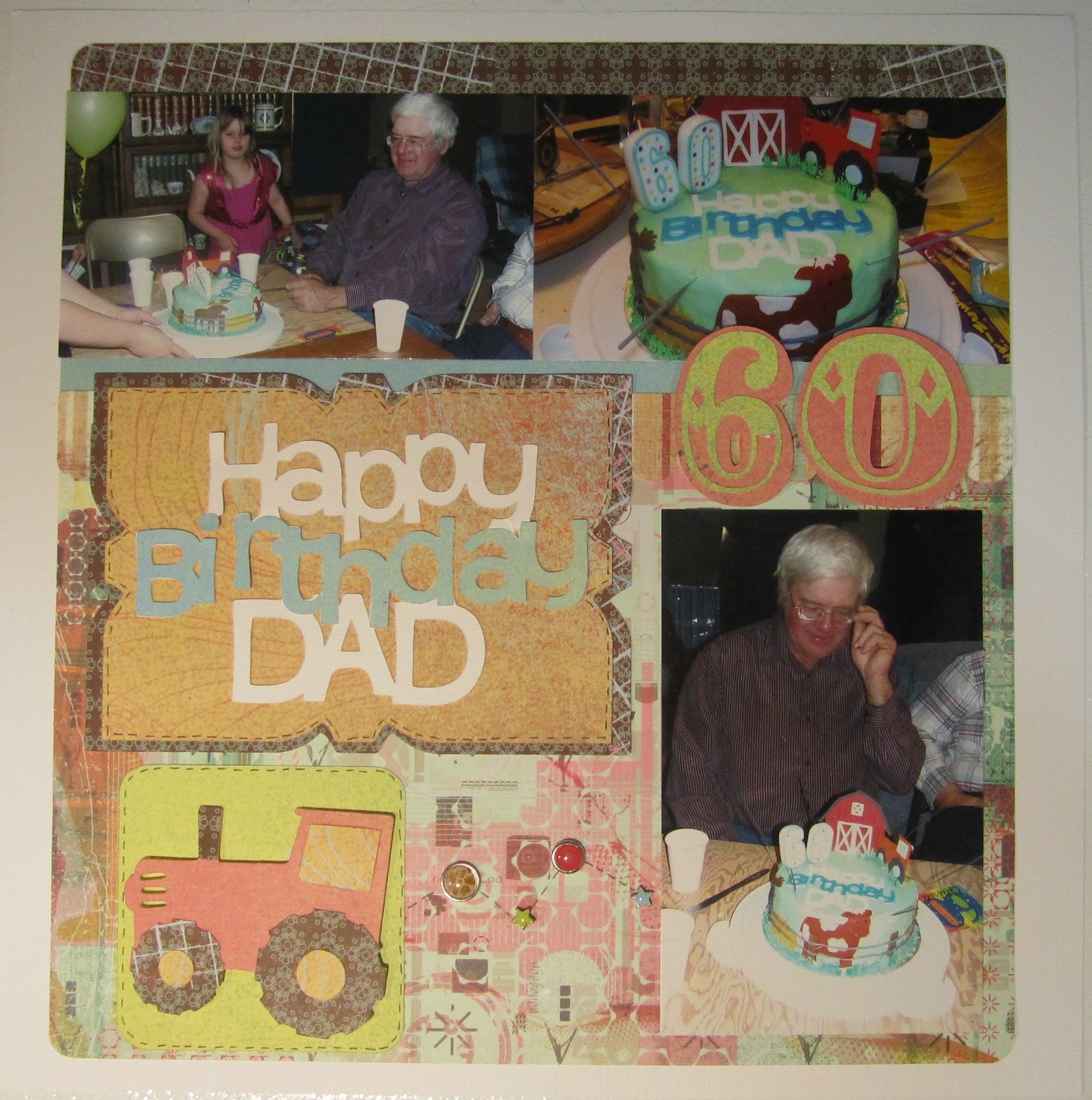 Confessions of a Scrapaholic: #162 Carousel - 60th Birthday Layout