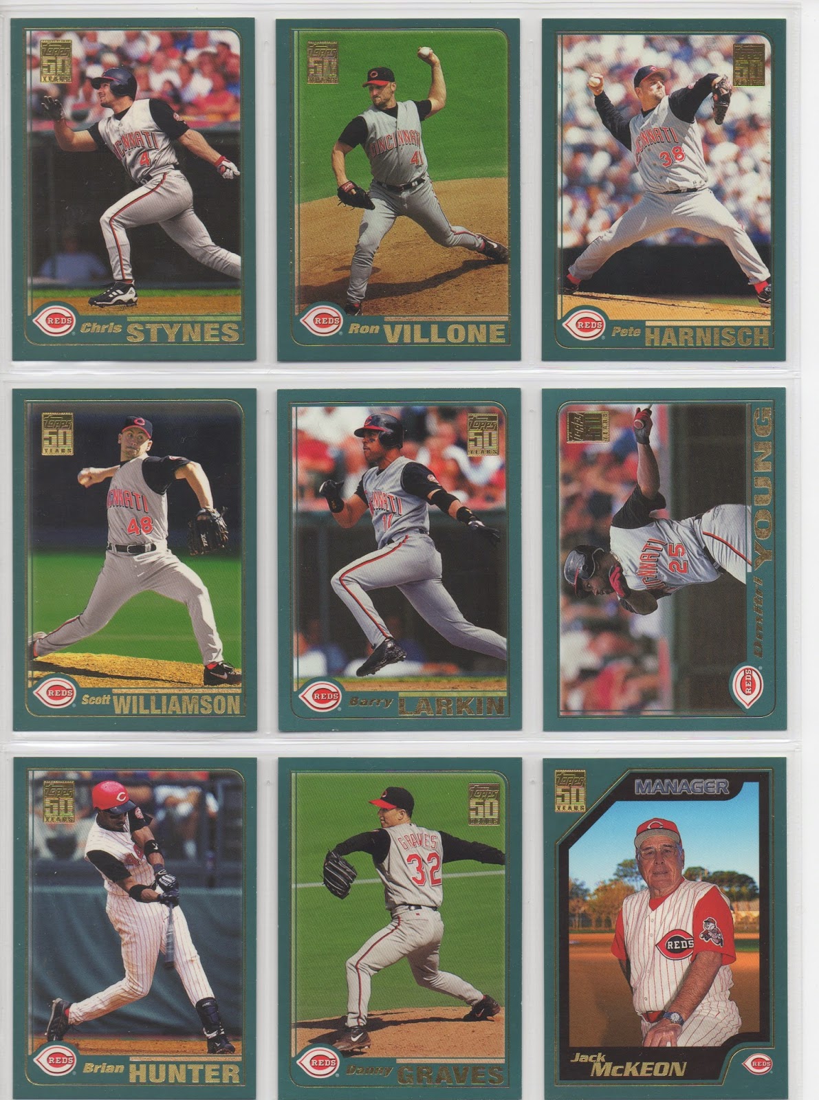 Cincinnati Reds Baseball Card Collector: 2001 Topps Cincinnati Reds ...