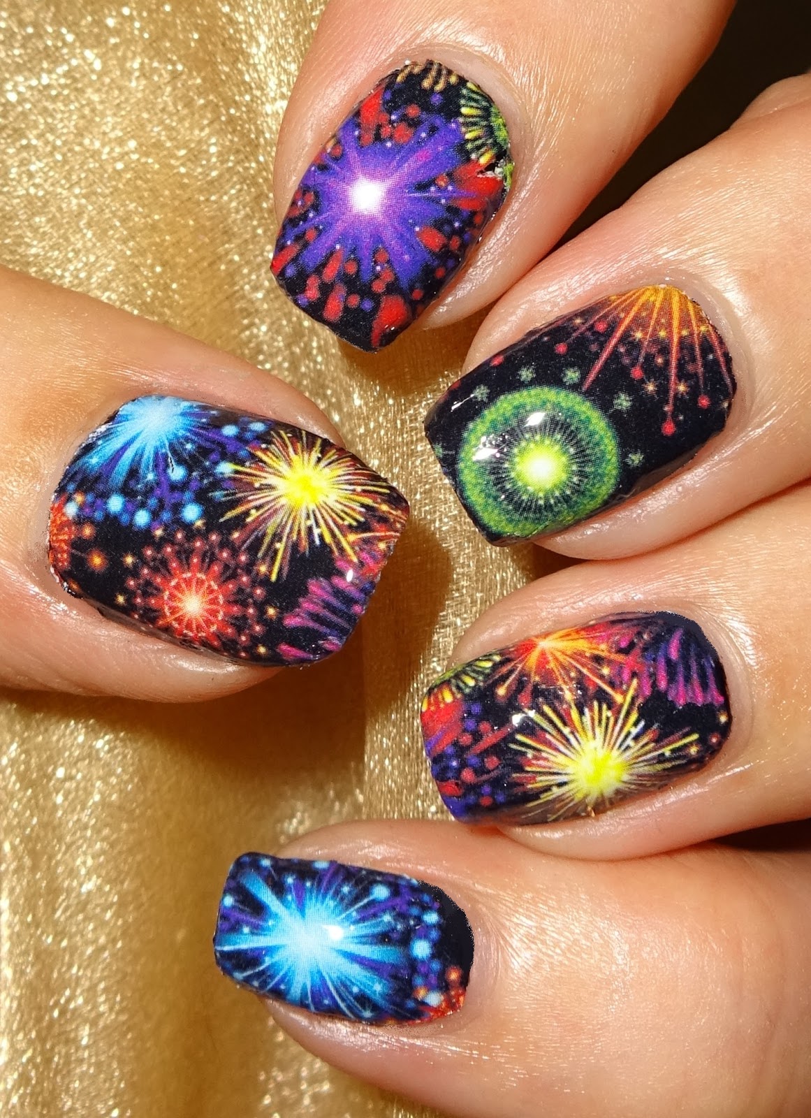 Wendy's Delights: Firework Frenzy Nail Art Water Decal Wraps from ...