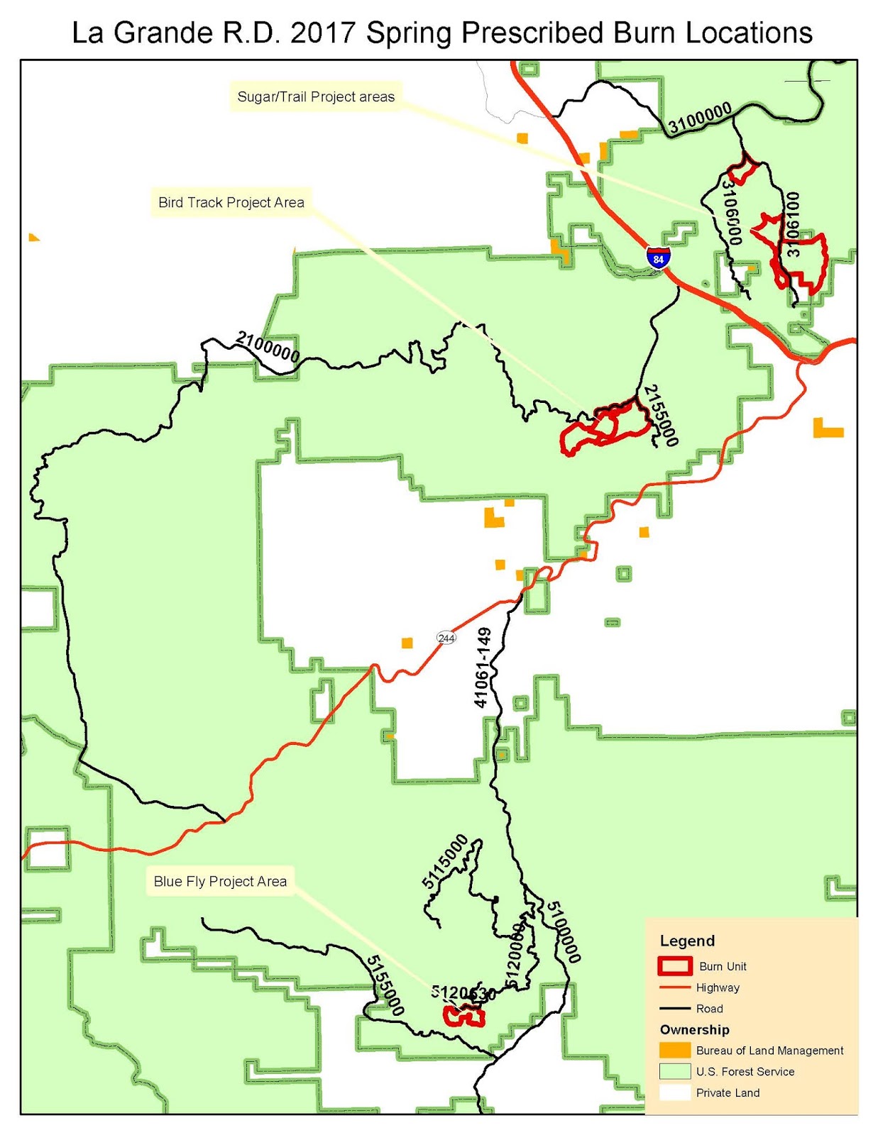2017 Proposed Prescribed Burning Maps for the Wallowa-Whitman National ...