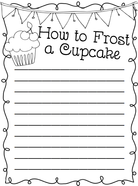 Ginger Snaps: How to Frost a Cupcake Writing Unit