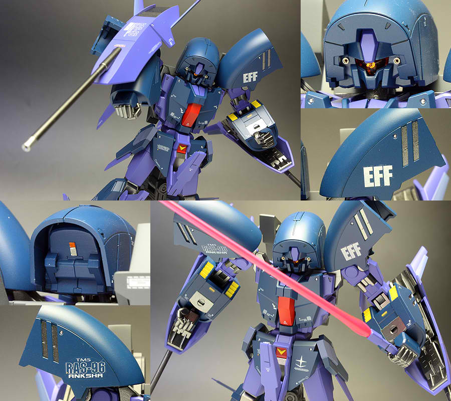GUNDAM GUY: HGUC 1/144 RAS-96 Anksha - Painted Build #4 by zgmfxg