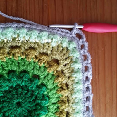 The Patchwork Heart: Continuous Flat Braid Join ~ a tutorial in UK terms