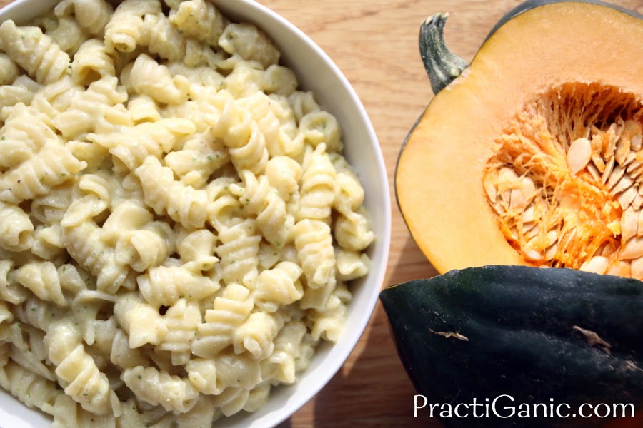 Acorn Alfredo Pasta: Best Use of Acorn Squash So Far! | PractiGanic ...