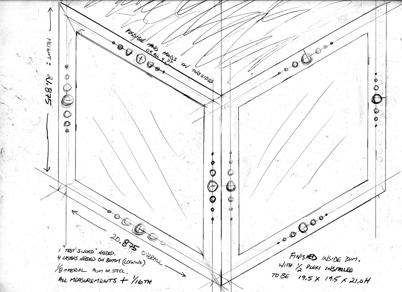 Metal Work by Doug Rutley: Past projects: Detroit Flyhouse Contortion Box