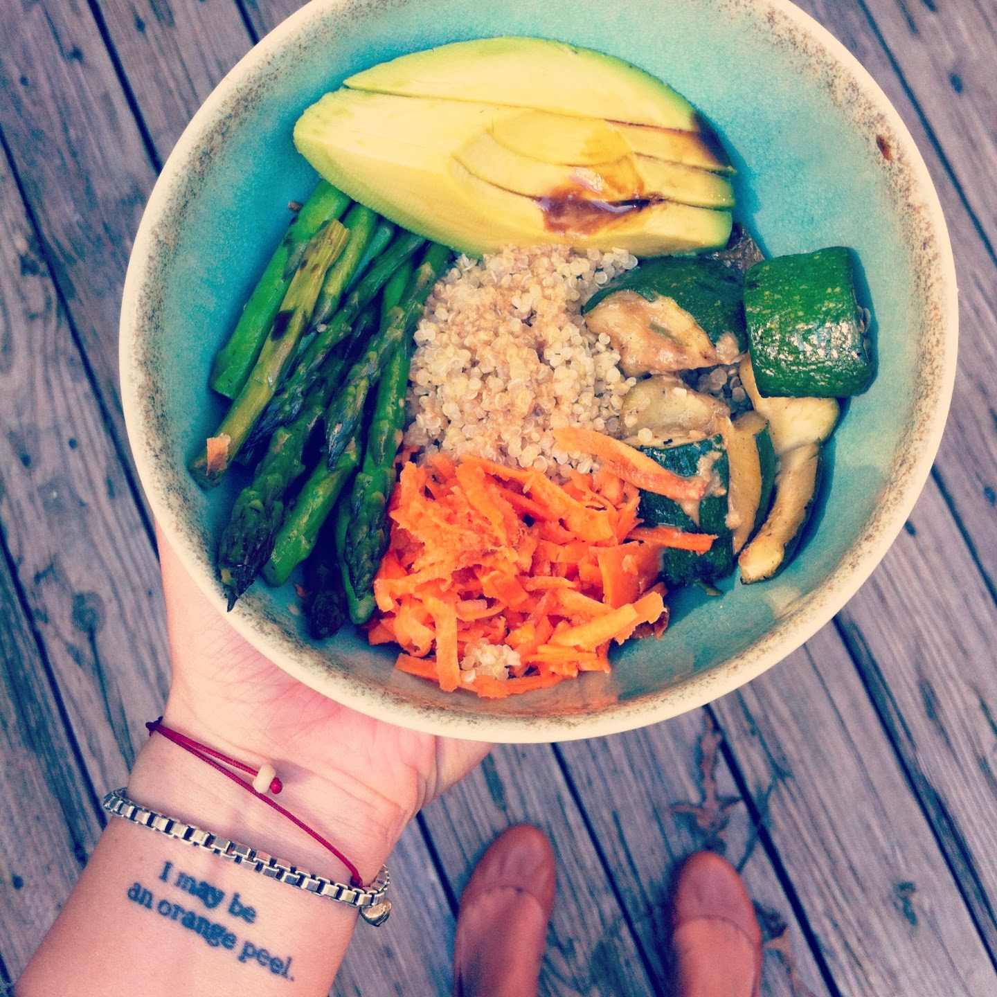 The Naked Fig: Quinoa and Avocado Veggie Bowl with Lemon Tahini Dressing