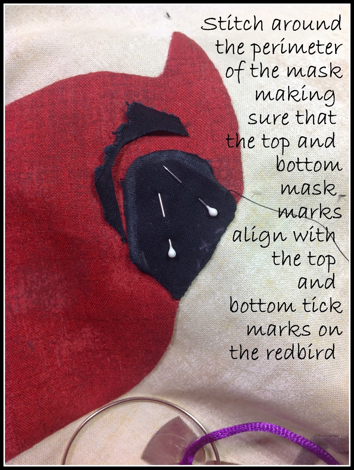 Karen's Quilts, Crows and Cardinals: Redbird and Berries Mini Quilt ...