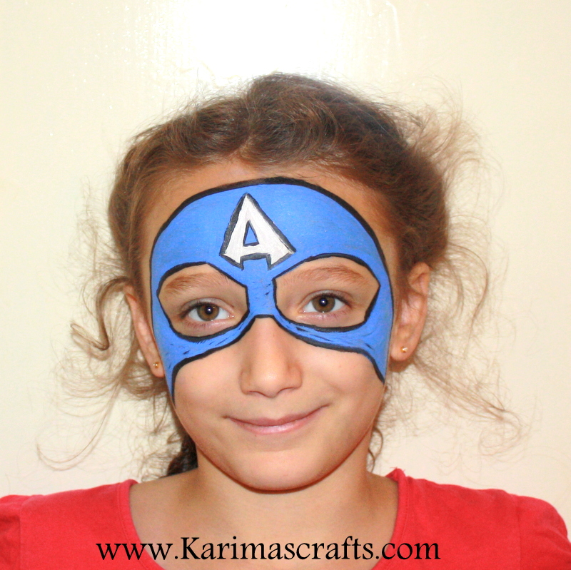 Karima's Crafts: Face Painting Super Heroes Designs