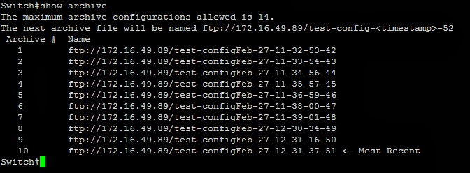 Dark Newt's IT Blog: Cisco Archive Command and Associated Features: