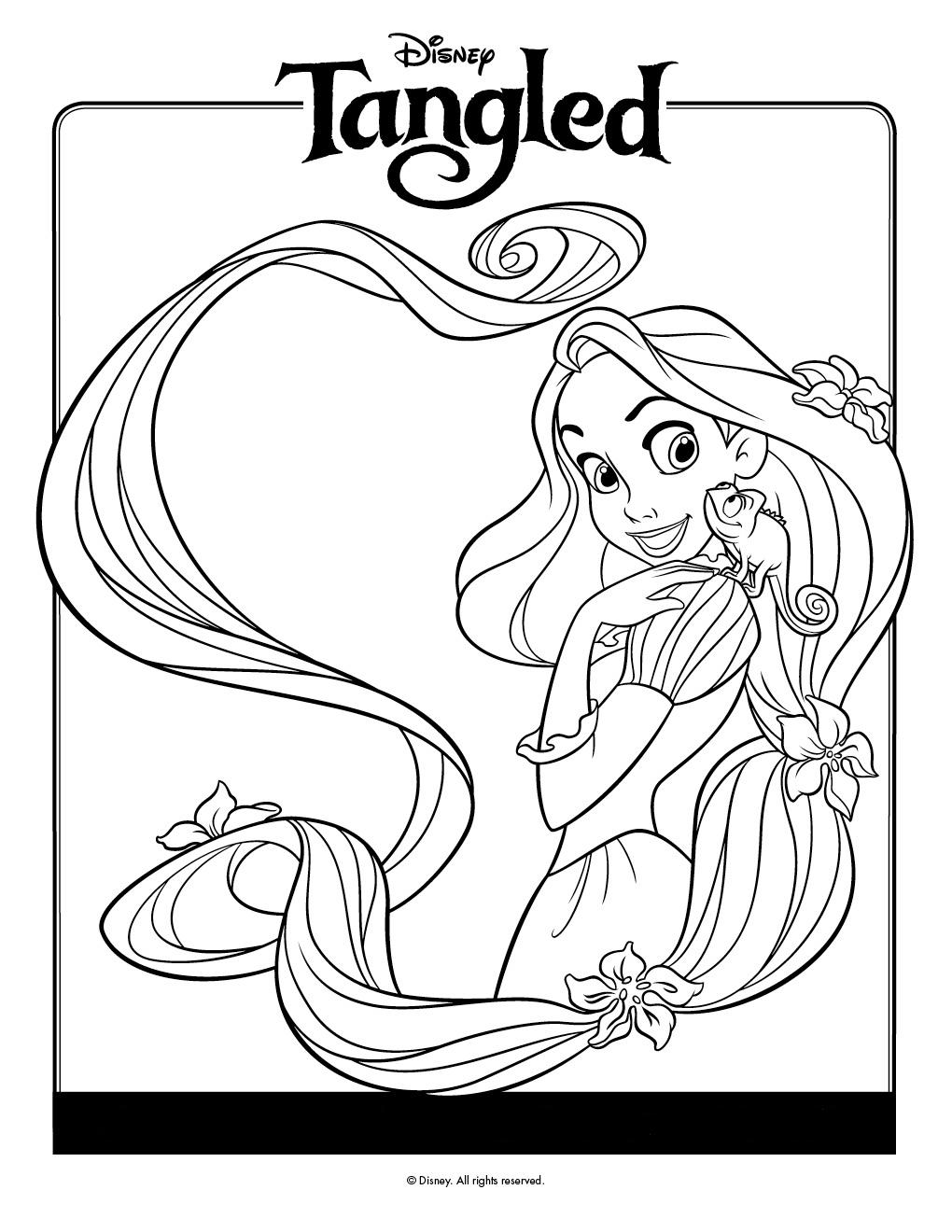 Rapunzel para colorear y pintar - COLOREA TUS DIBUJOS