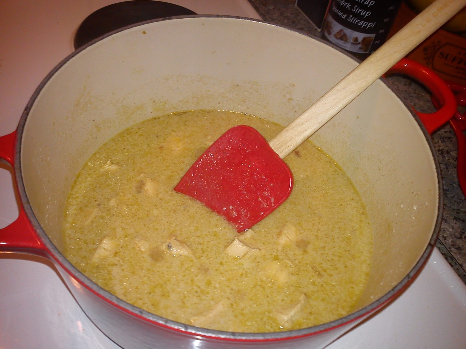 Kitchen of Kiki: Curry with chicken, Edam bean, carrots and romanesco