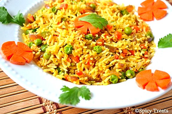 Spicy Treats: Cumin Flavored Peas Rice ~ Lunch Box Special