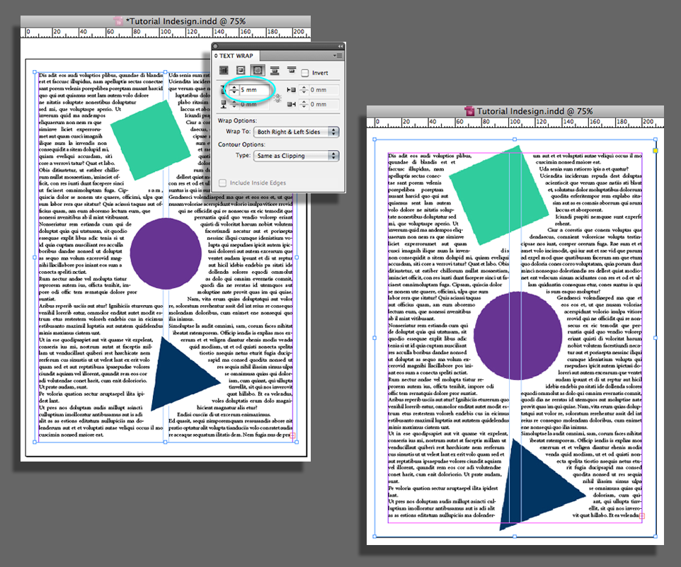 InDesign - Contornare immagini con il testo - Clipping Path