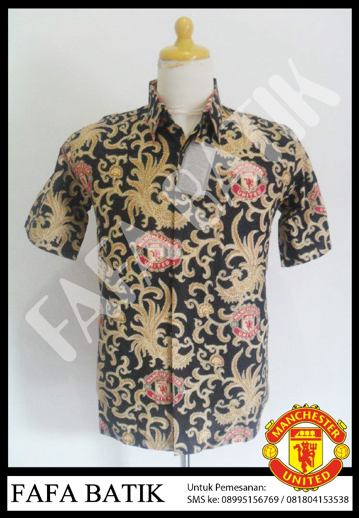 KEMEJA BATIK BOLA KLUB MANCHESTER UNITED #157 - FAFA BATIK