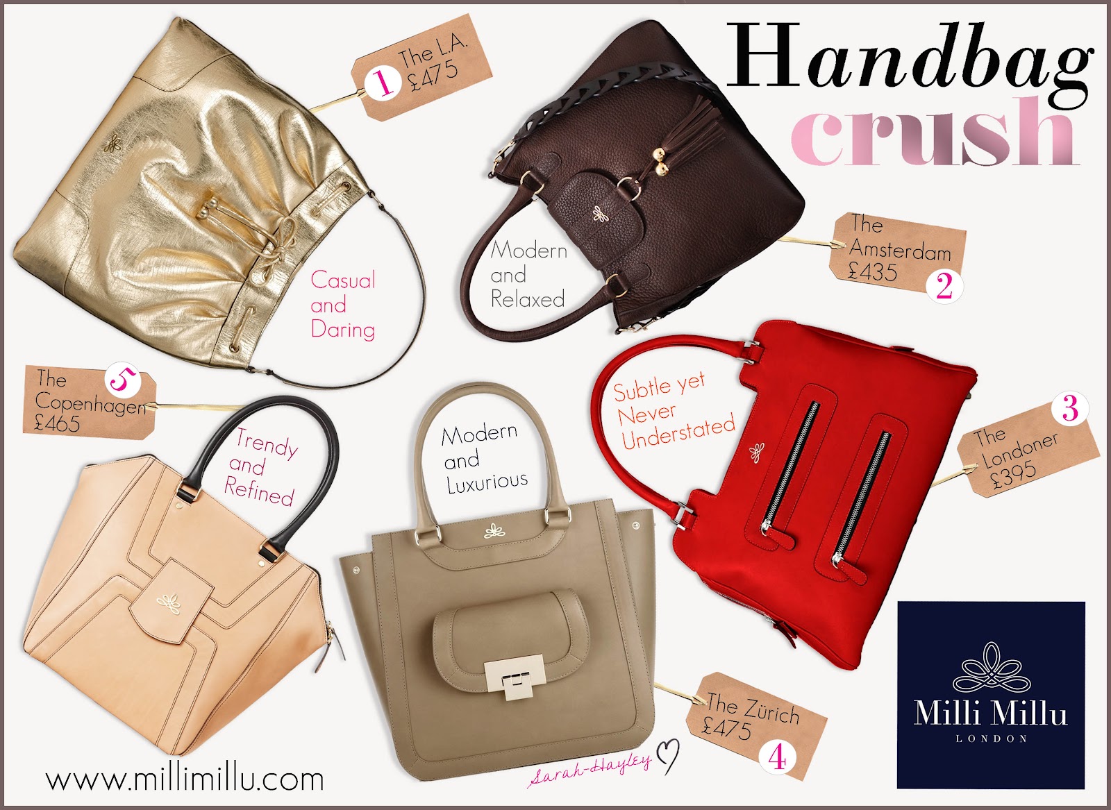Handbag Crush - Milli Millu London - by Sarah-Hayley Owen