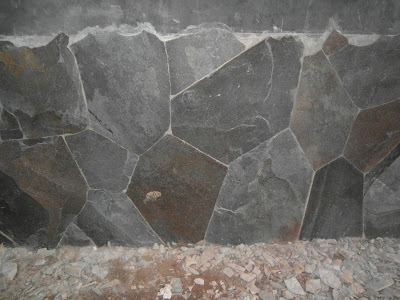 Application of Brown Slate Stone Java also know as Slate Stone Tiles ...