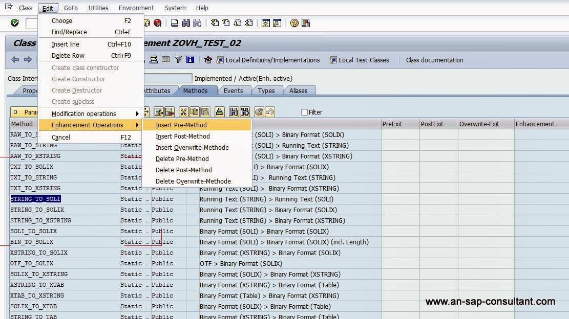 An SAP Consultant: ABAP Enhancement Framework - Class/Interface ...