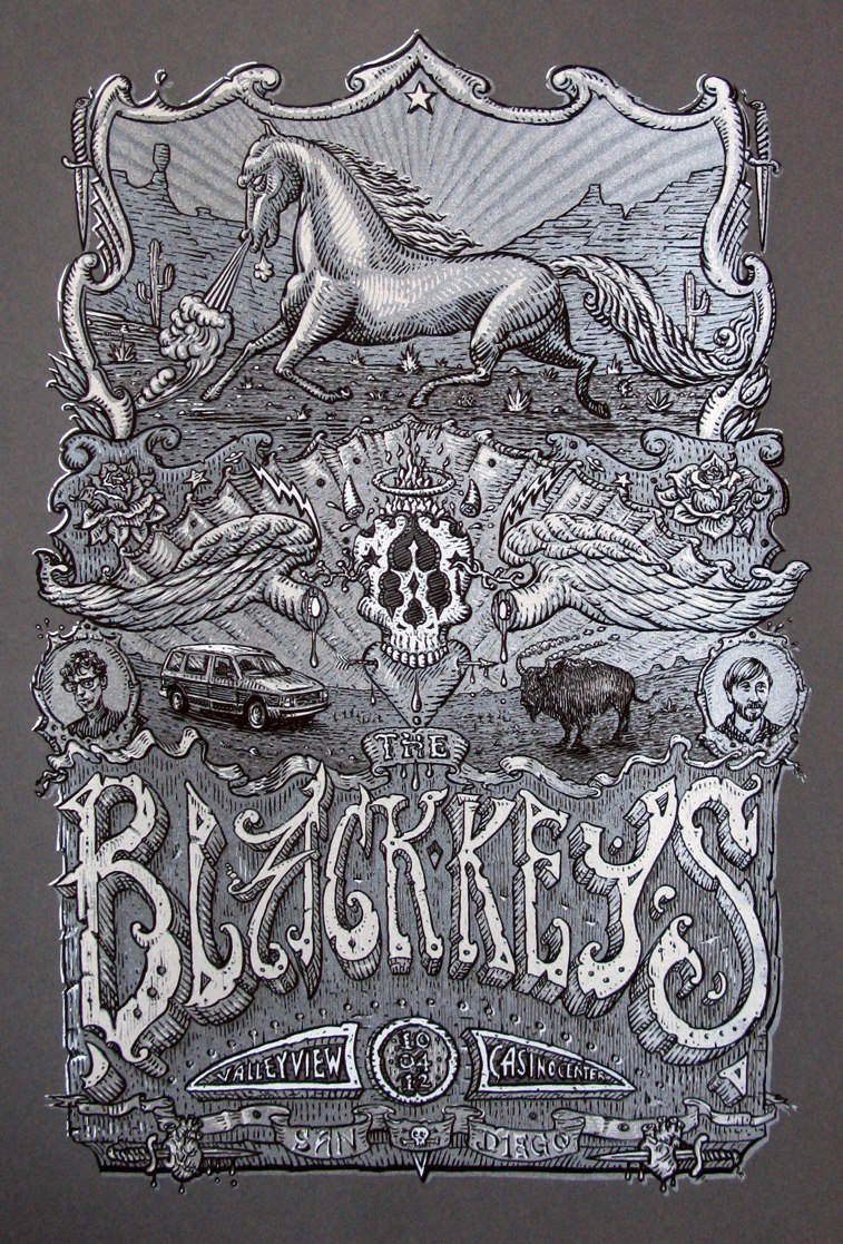 INSIDE THE ROCK POSTER FRAME BLOG: Tonight's The Black Keys Poster from ...
