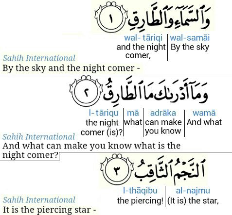 GRASP QURAN : Surah # 86 - At Tariq