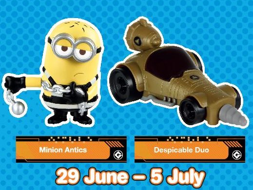Get Your FREE Despicable Me 3 Toys with every McDonald's Happy Meal ...