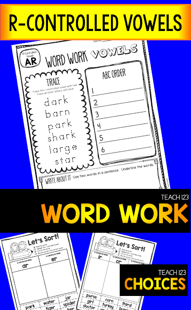 R-Controlled Vowels: Reading Passages, Word Work, and more! | Teach123