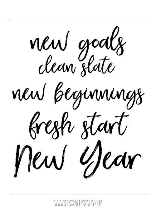 She's Crafty: New Year, New Goals- Ideas for Setting Goals