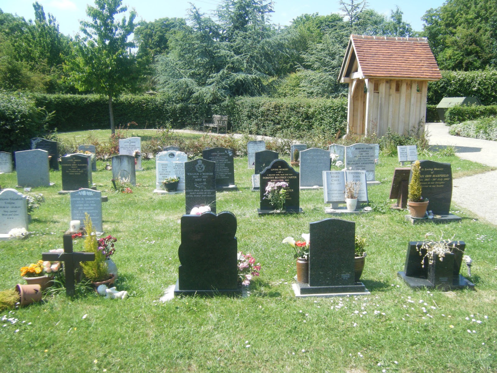 It happens in Cranfield: graves and headstones