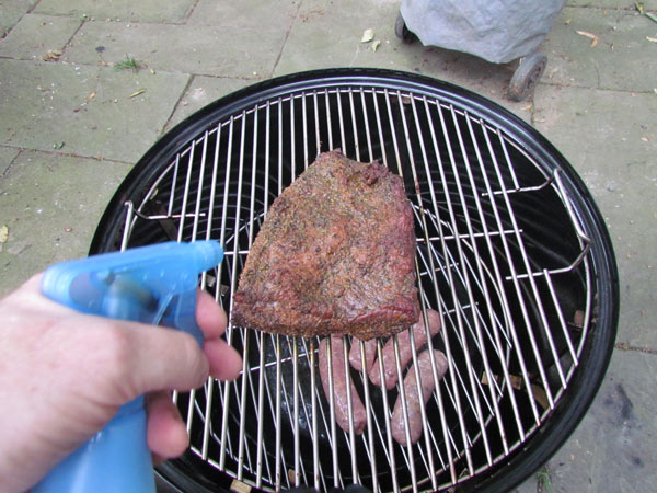 Smoked Beef Brisket on Weber Smoker Crawls Backward (When Alarmed)