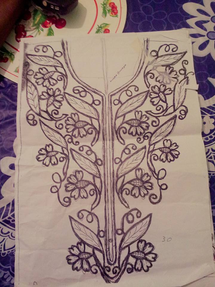 رشمات الطرز الرباطي فالصدر القفطان rachmat tarz rbati