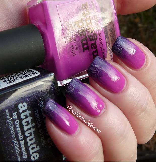 piCture pOlish Mad Magenta with Nail Art | Pointless Cafe