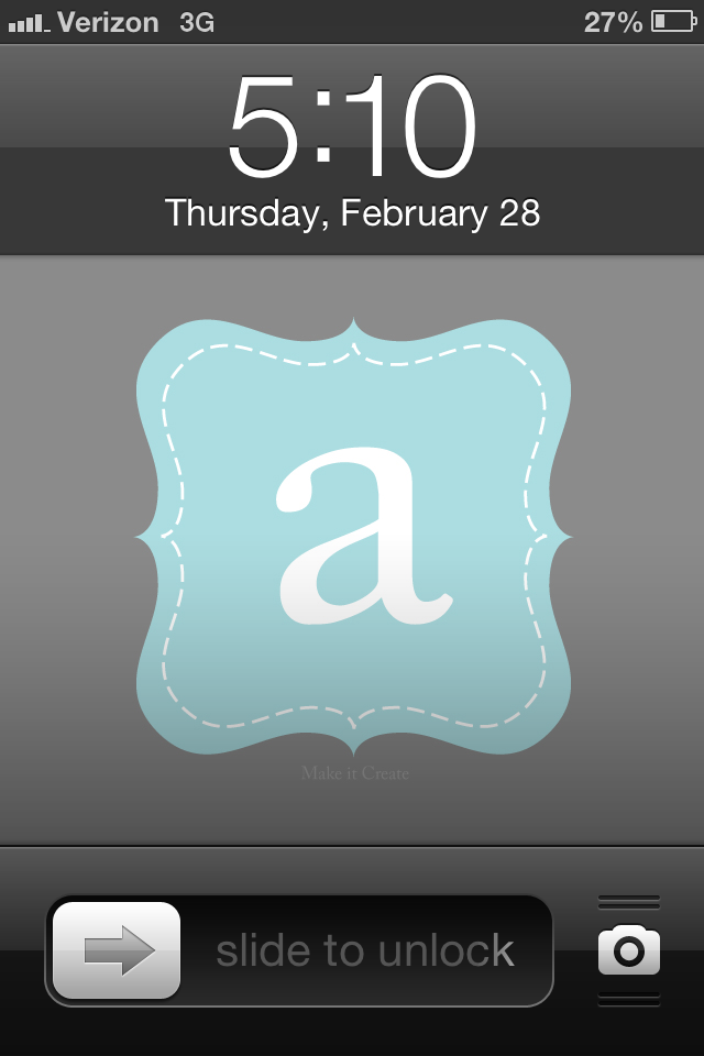 Make it...Create--Printables & Backgrounds/Wallpapers: iPhone Initial ...