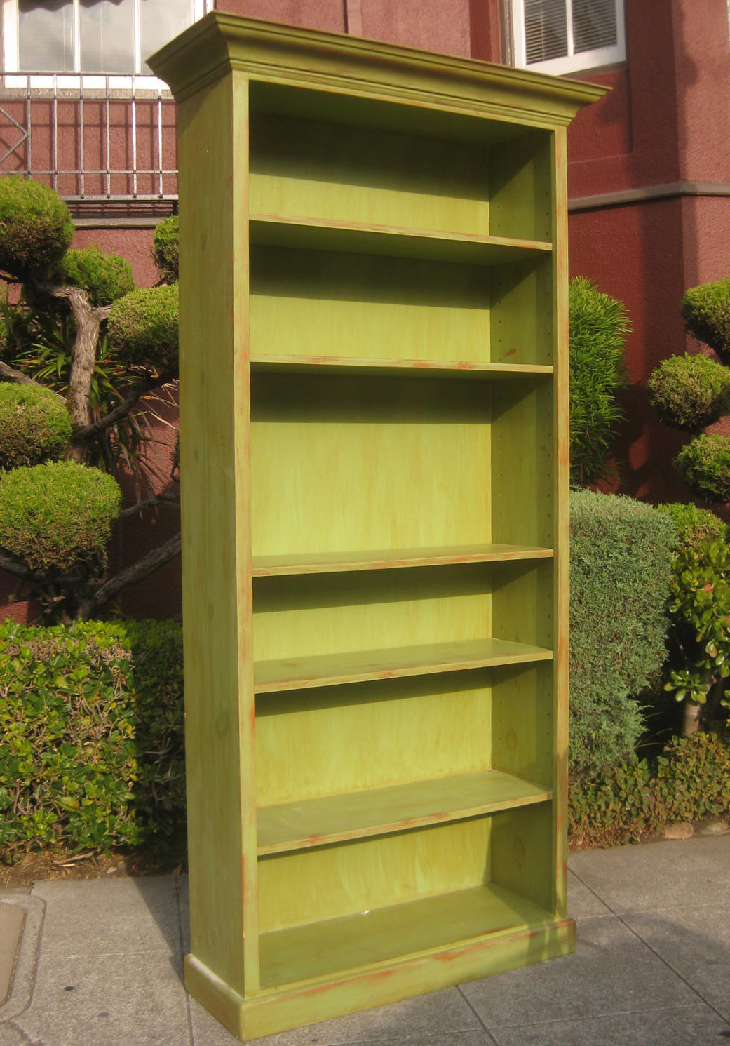 UHURU FURNITURE & COLLECTIBLES: SOLD - Green Bookshelf - $165