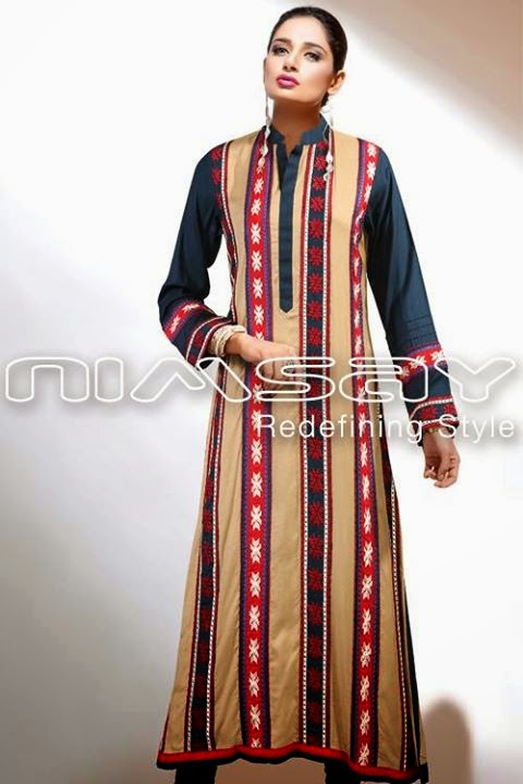 Nimsay Verve Summer/Spring Lawn Dresses Collection by Nimra Textile 2014/15