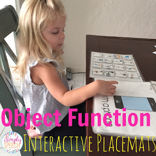 Object Function Interactive Placemats! | Simply Speech