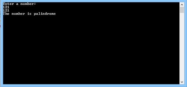 Palindrome number | C language