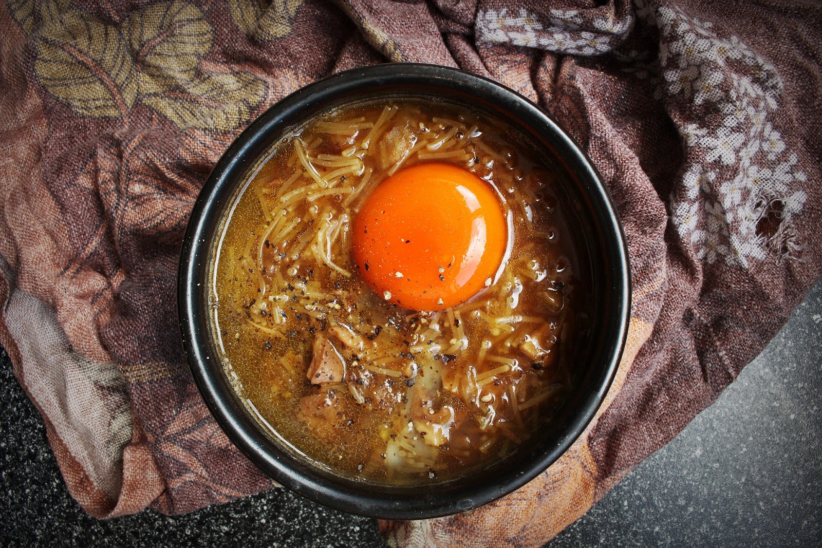 French Onion, Fennel and Trotter Broth | Celia's Saucer | The Cafe Cat