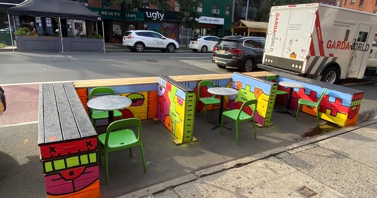 EV Grieve: Colorful new curbside seating for International Bar