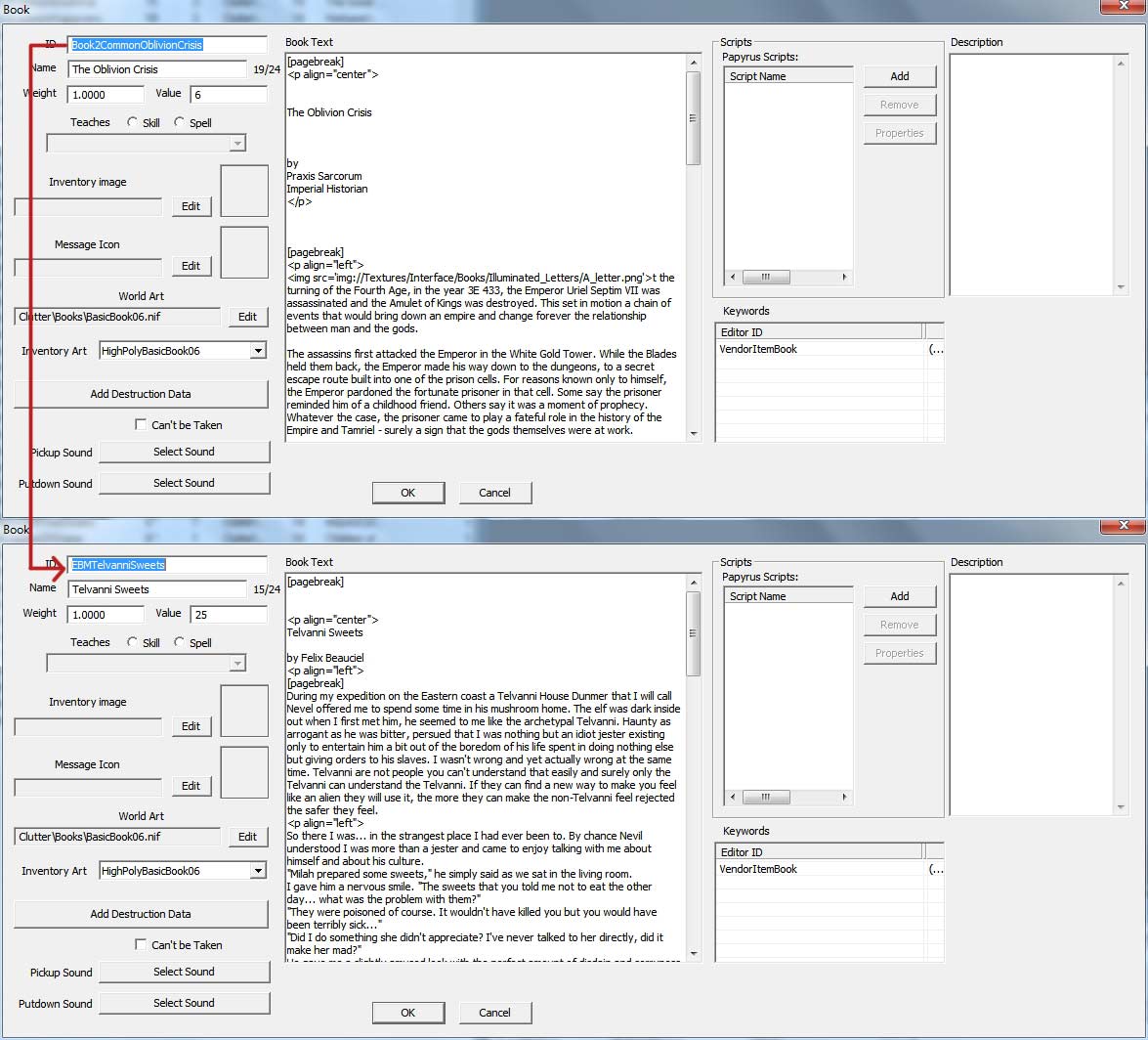 Skyrim Modding Blog: Tutorial: Creating a new book