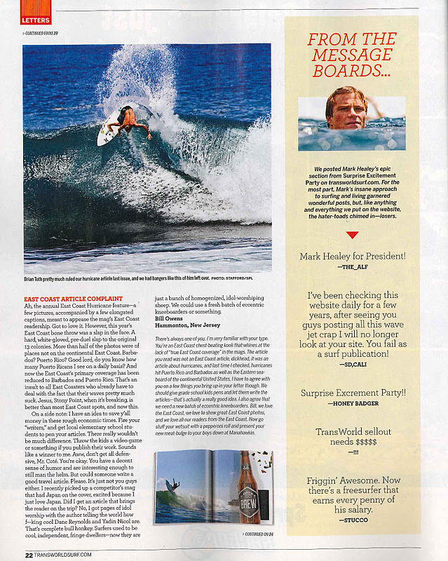 Quiksilver PR: TRANSWORLD SURF's Newest Issue "Who's Now Who's Next ...